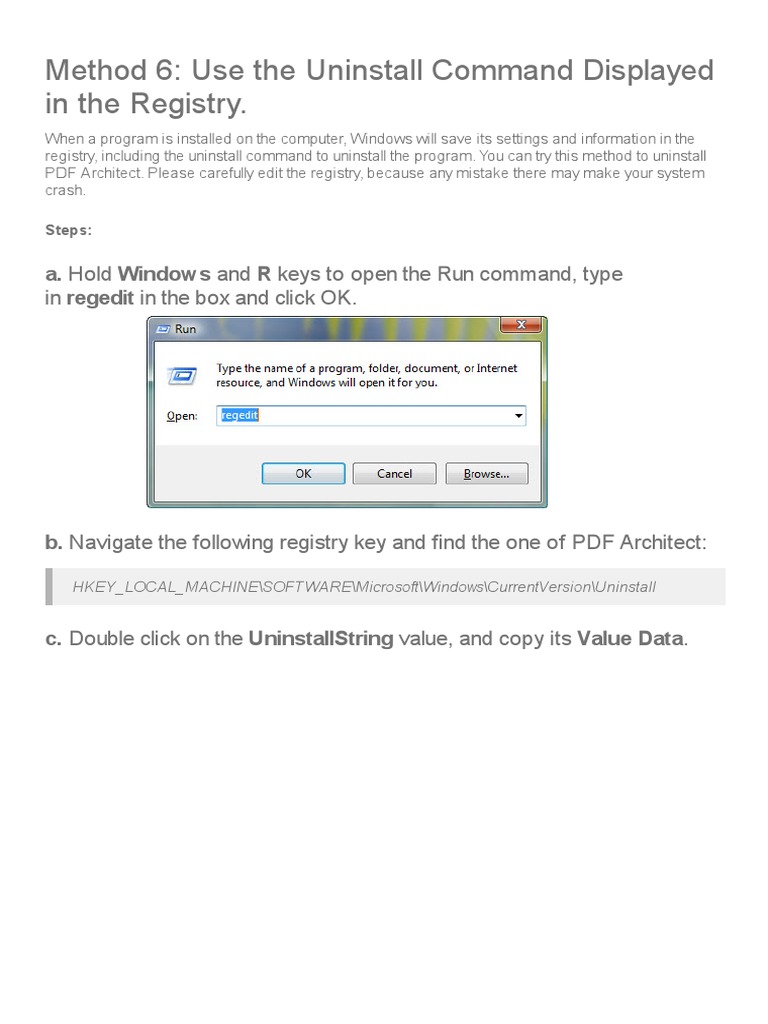 Uninstall and Remove PDF Architect Step by Step