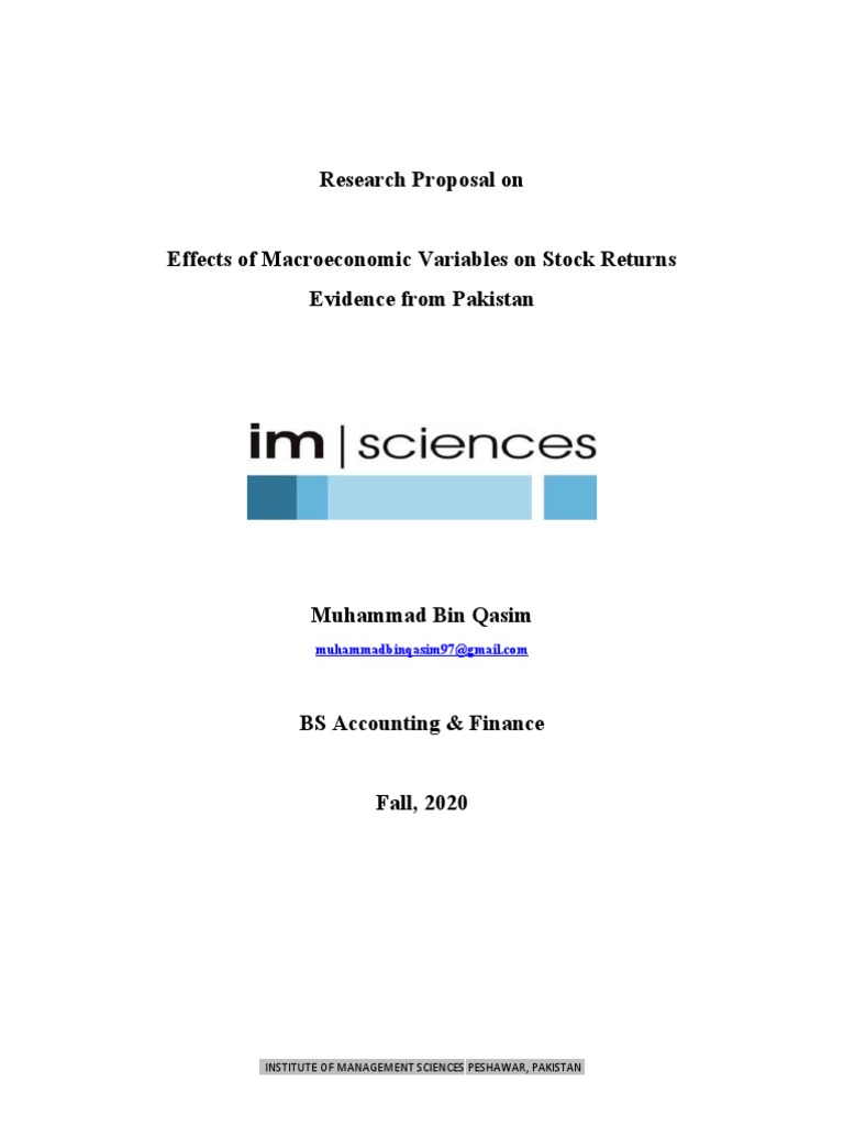 Research Proposal Assignment | PDF | Inflation | Money Supply