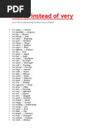 Alternatives to "Very": 150 Strong Words | PDF | English Language ...