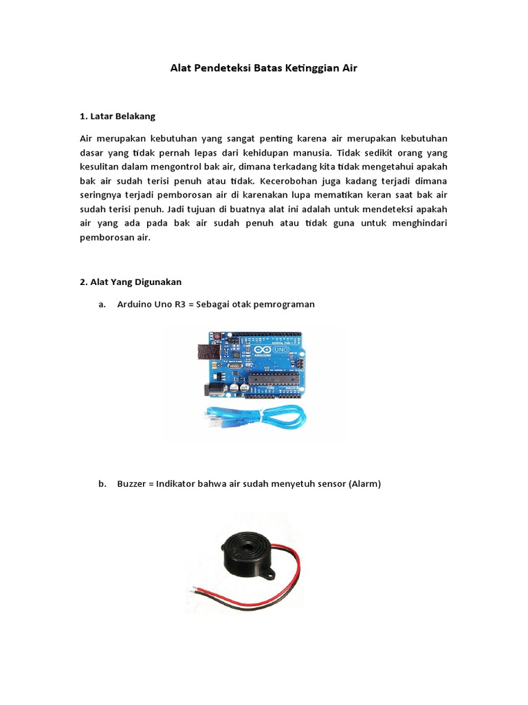 Alat Pendeteksi Batas Ketinggian Air-1 | PDF