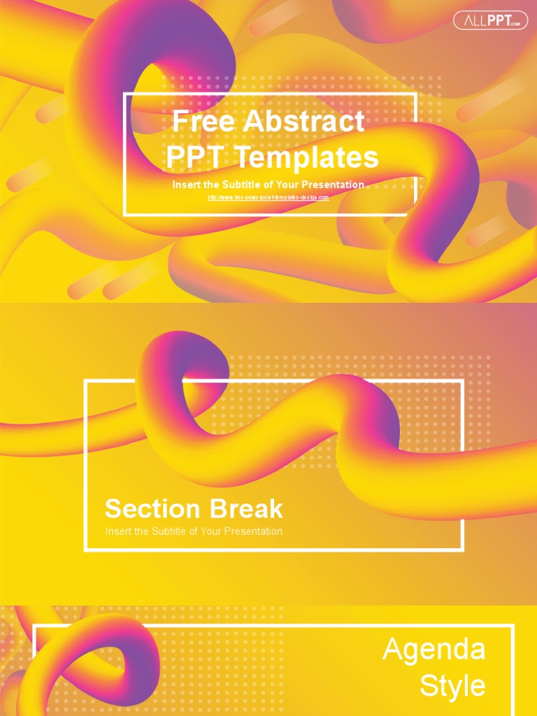 Free Abstract PPT Templates: Insert The Subtitle of Your Presentation ...
