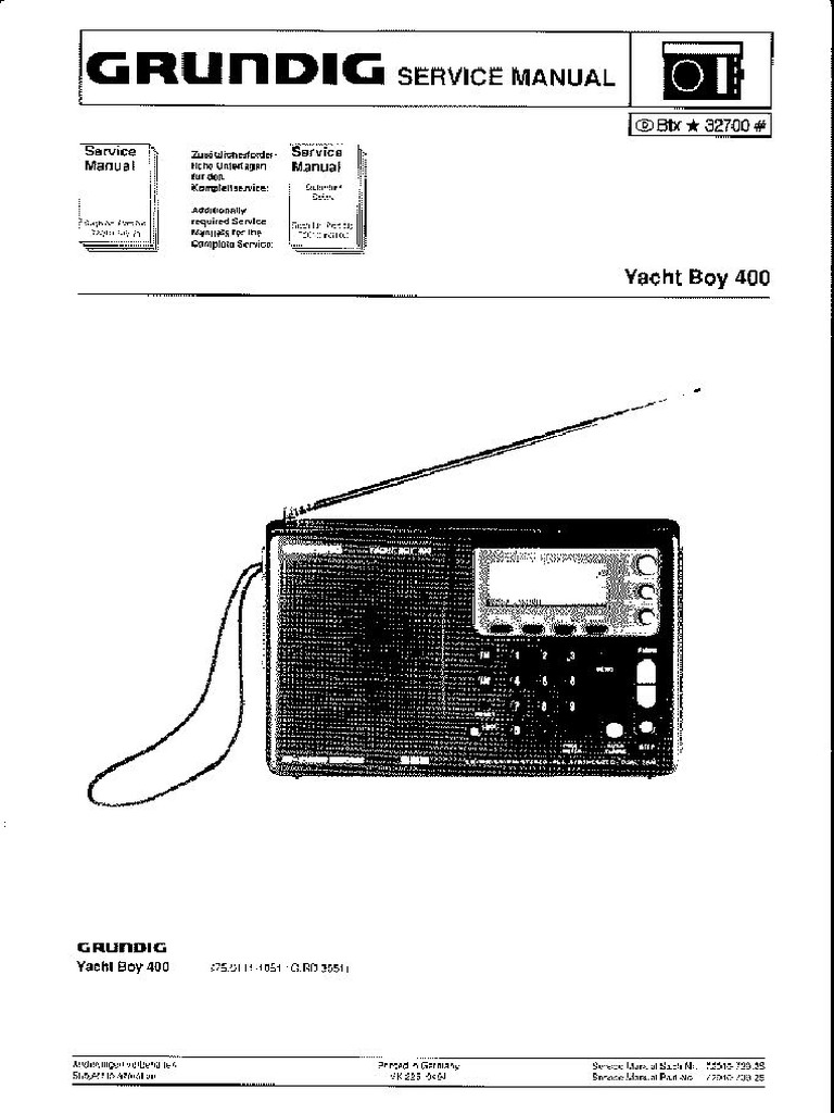 Grundig YB-400 Service Manual | PDF