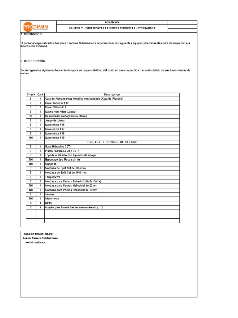 Ficha Tecnica - SMDR | PDF | Herramientas | Naturaleza