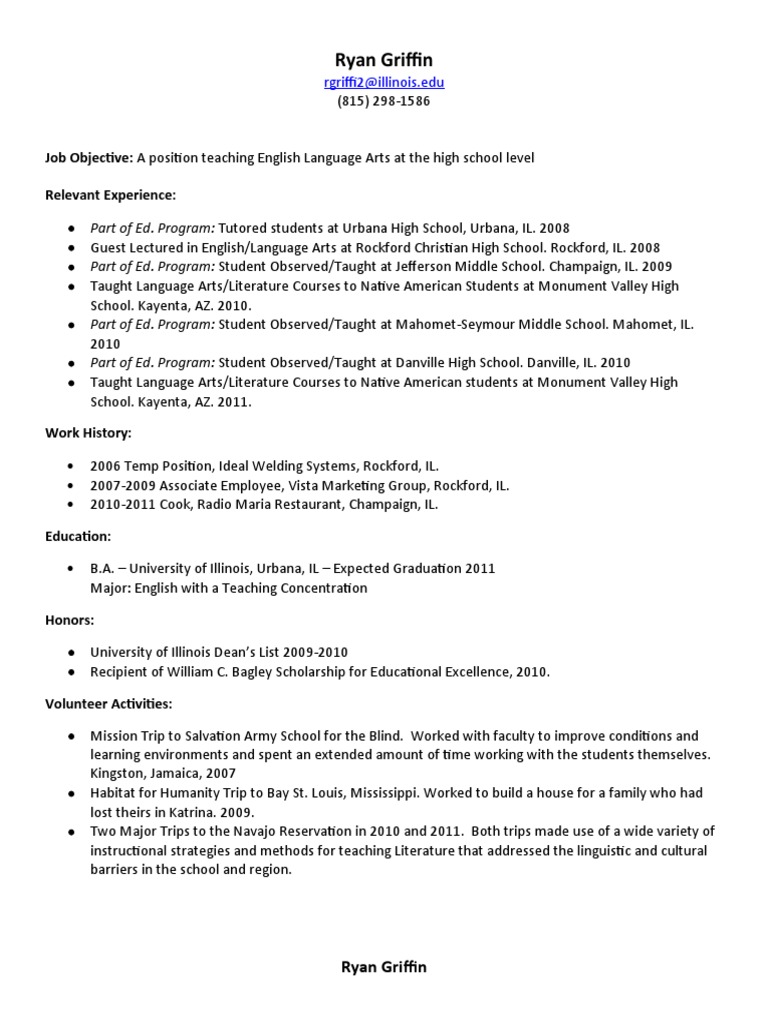 Updated Resume January, 2011 | PDF | University | Communication