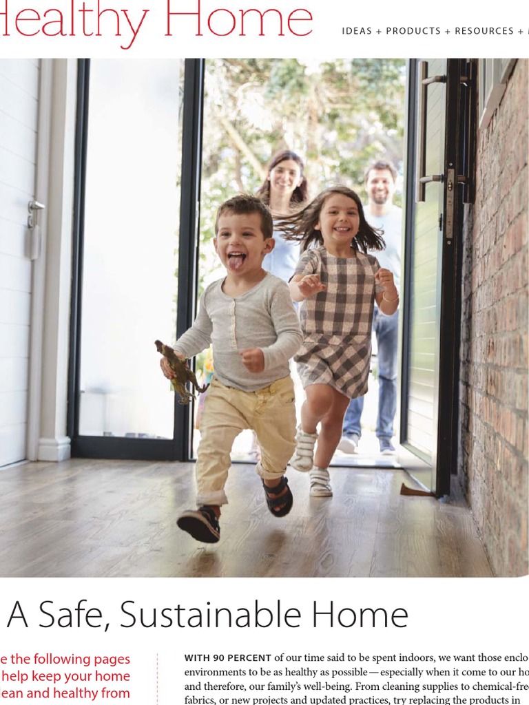 A Safe, Sustainable Home: e The Following Pages Help Keep Your Home ...