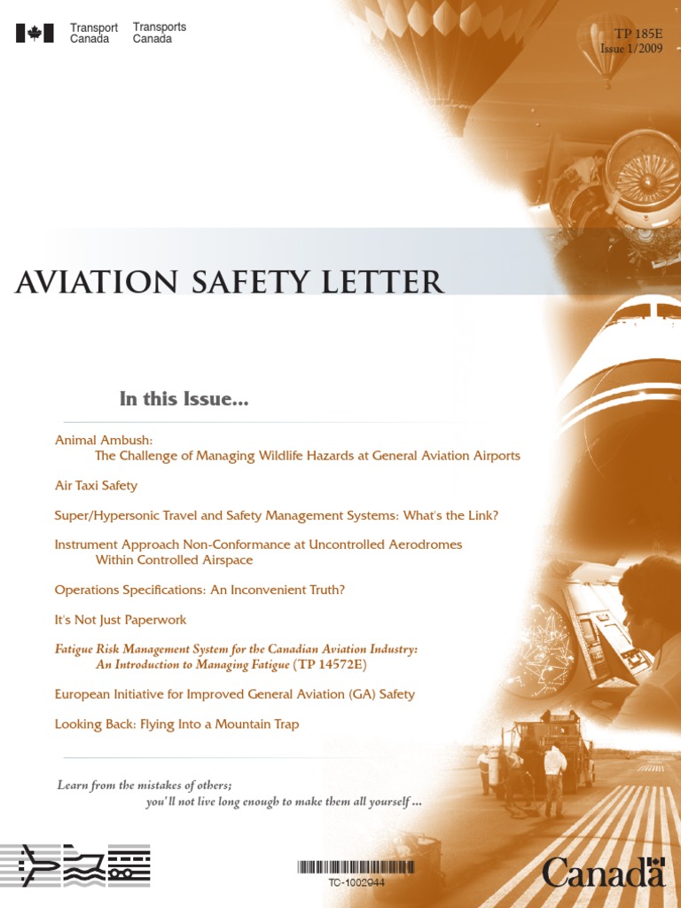 Safety Letter | PDF | Gliding | Airport