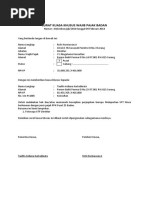 Contoh Surat Tanggapan SPHP | PDF