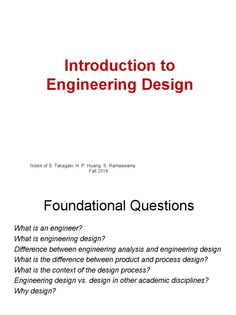 Introduction Engineering Design | PDF | Engineering Design Process | Engineering