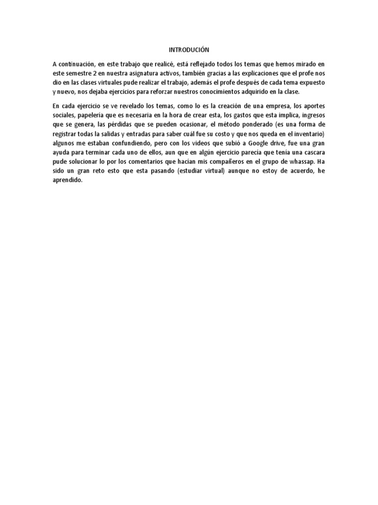 Desarrollo Taller Final | PDF | Depreciación | Corporaciones Desarrollo Taller Final | PDF | Depreciación | Corporaciones