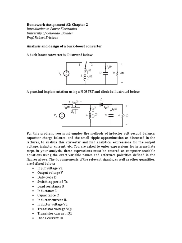 02 - Sample Problems With Solutions - HW2 | PDF | Inductor | Electrical Engineering
