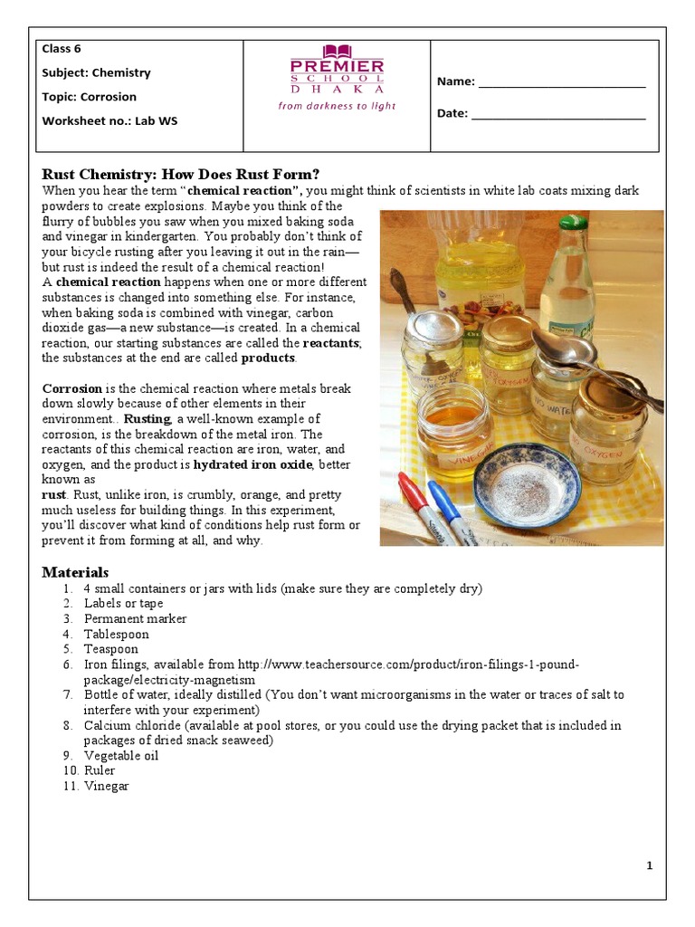 Rust Chemistry: How Does Rust Form? | PDF | Rust | Oxide