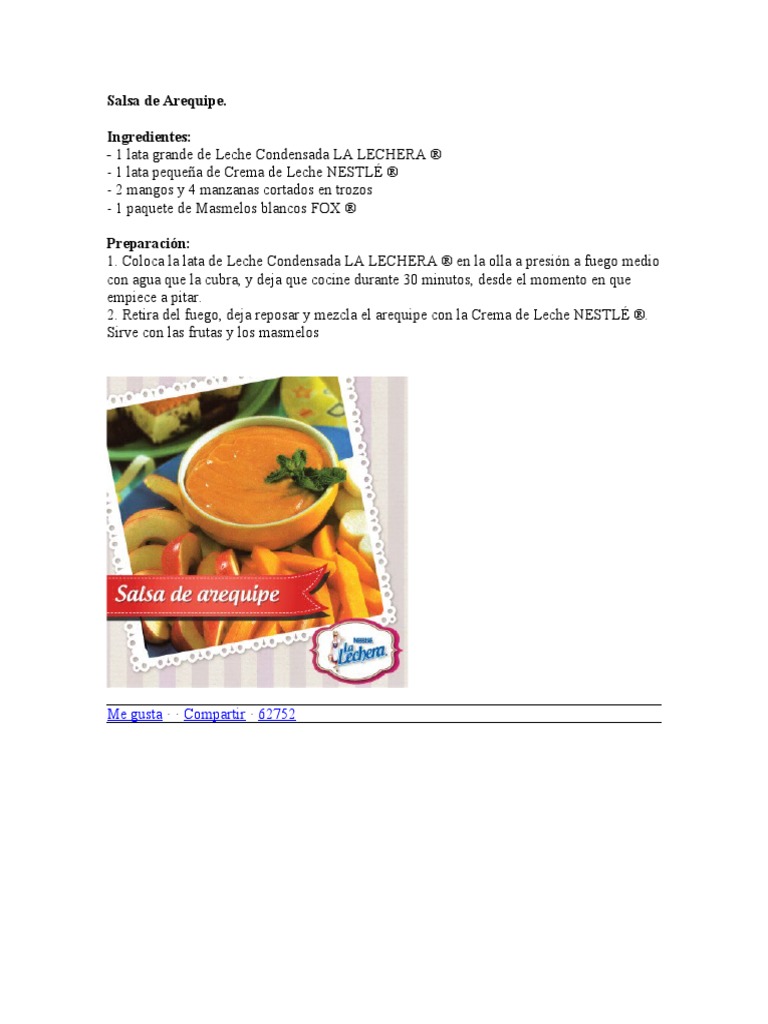 Salsa de Arequipe | PDF