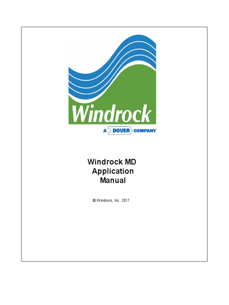 Windrock MD Manual PDF | PDF | Databases | Microsoft Windows