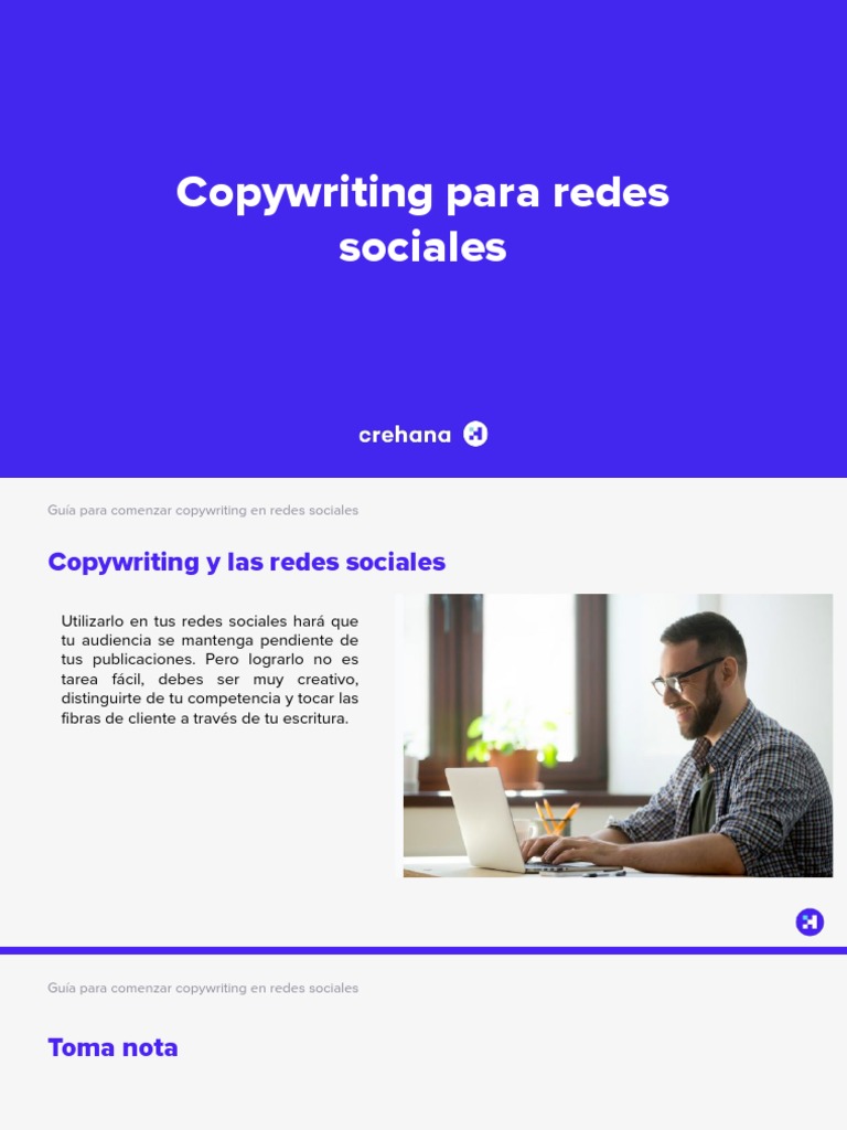 Guía para Comenzar Copywriting en Redes Sociales PDF | PDF | Red social ...