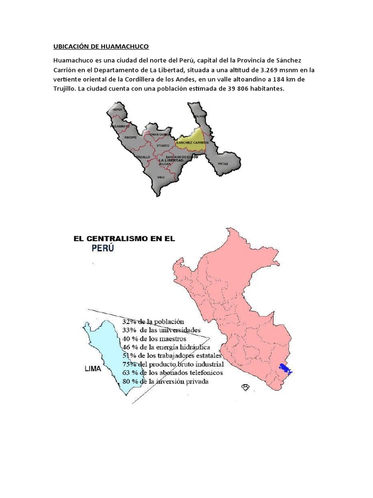 Ubicación de Huamachuco | PDF