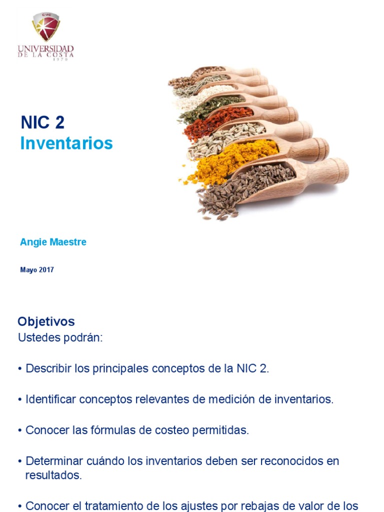 NIC 2 Inventarios | PDF | Inventario | Costo