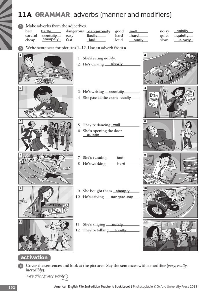 Grammar: Adverbs (Manner and Modifiers) | PDF | Adverb | Syntax