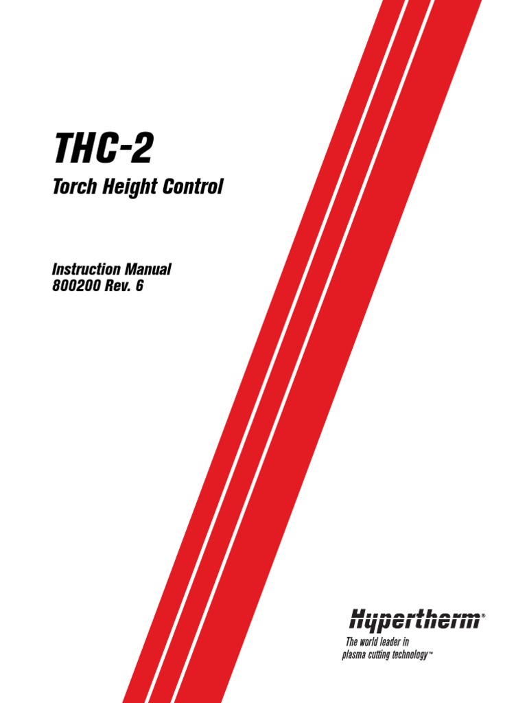 Torch Height Control: Instruction Manual 800200 Rev. 6 | PDF ...