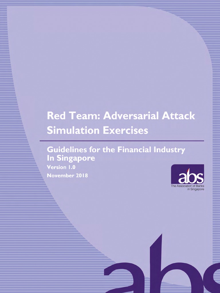 Abs Red Team Adversarial Attack Simulation Exercises Guidelines v1 5 ...