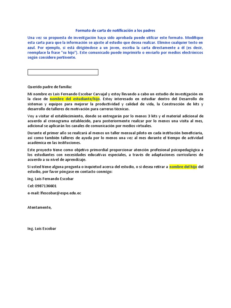 Anexo6-Formato-carta-de-notificacion-a-los-padres-o-tutores y Carta de ...