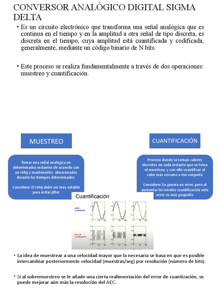 Conversor Analógico Digital Sigma Delta | PDF | Conversor analógico a ...