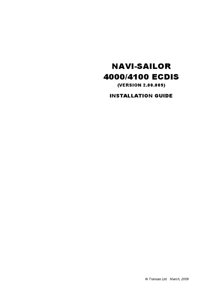 Navi-Sailor 4000 - 4100 Ecdis | Download Free PDF | Usb | Power Supply