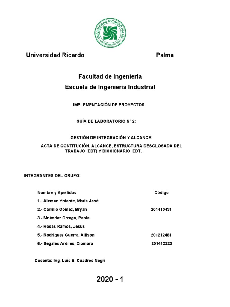 Segundo Lab de Ip - Acta y Diccionario | PDF | Presupuesto | Marketing