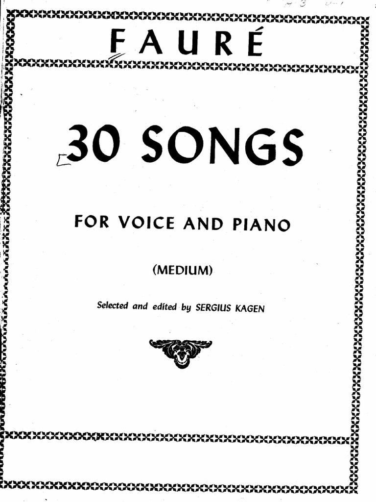Fauré Songs (Int'l Medium) PDF | PDF