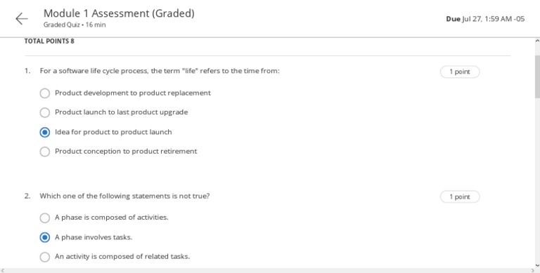 Module 1 Assessment (Graded) - Coursera | PDF
