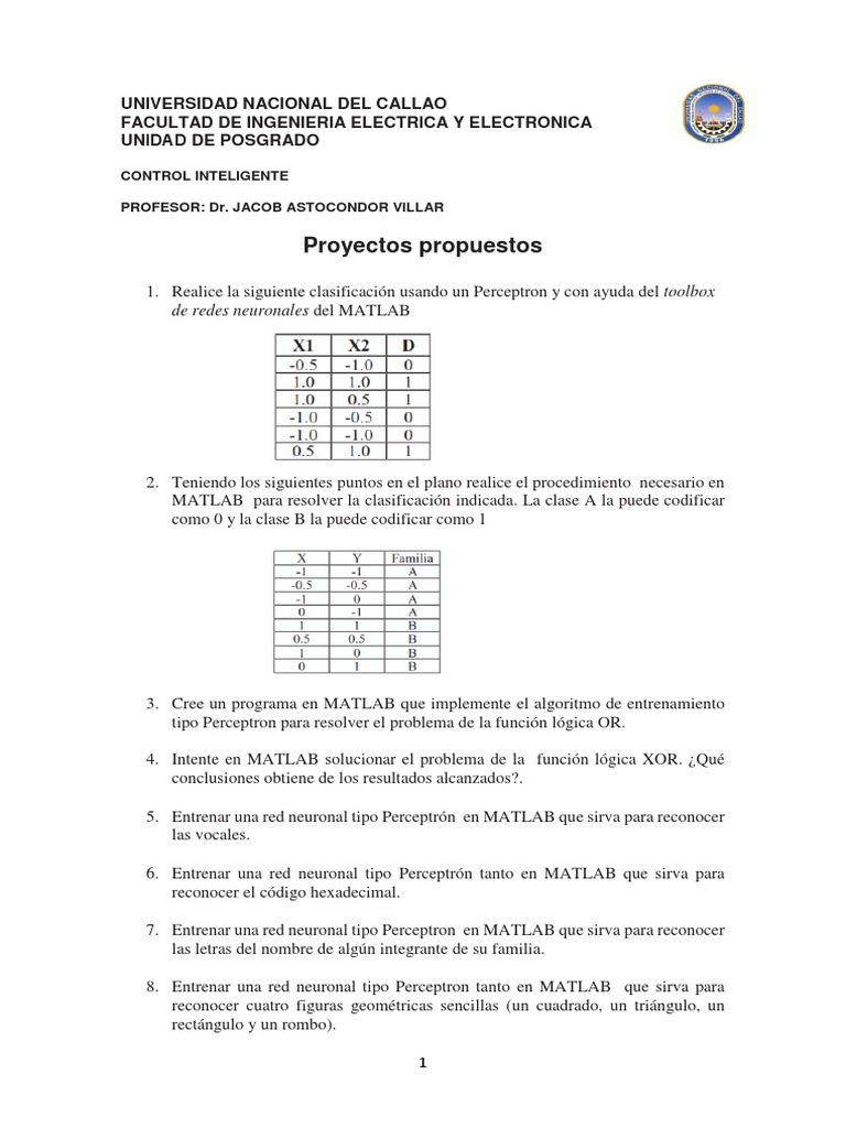 Proyectos Propuestos | PDF