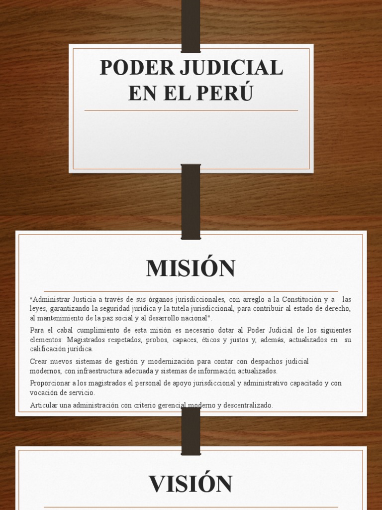 Poder Judicial en El Perú | PDF | Principios éticos | Instituciones ...