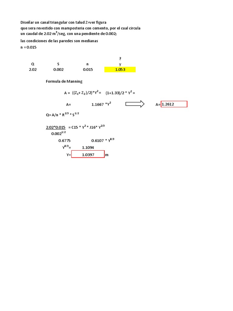Canal Triangular | PDF