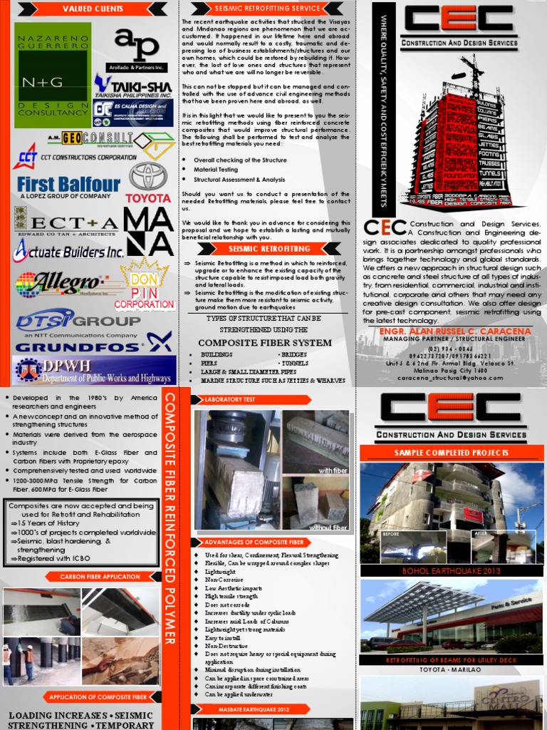 CEC Retrofitting Brochure (Engr - Alan) | PDF | Composite Material ...
