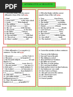 Reading Comprehension - Verb To Be | PDF