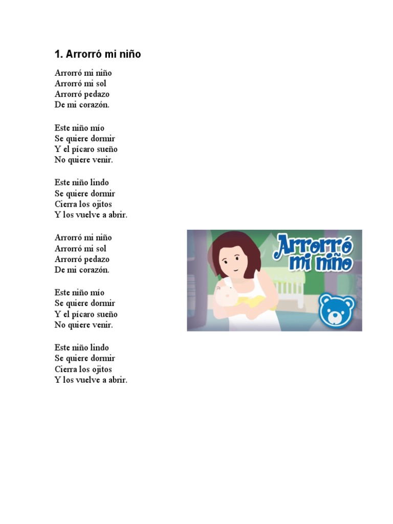 Arrorró Mi Niño | PDF