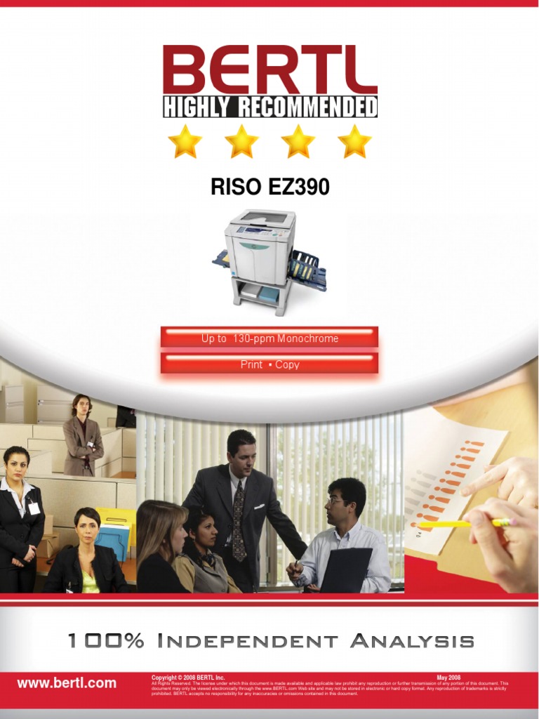 Brochure Duplicadora Riso Ez390 | PDF | Printer (Computing) | Photocopier