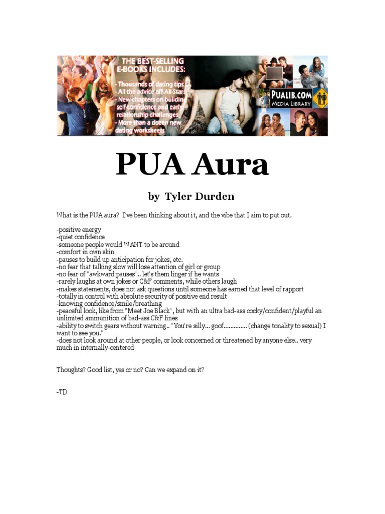Tyler Durden - PUA Aura | PDF