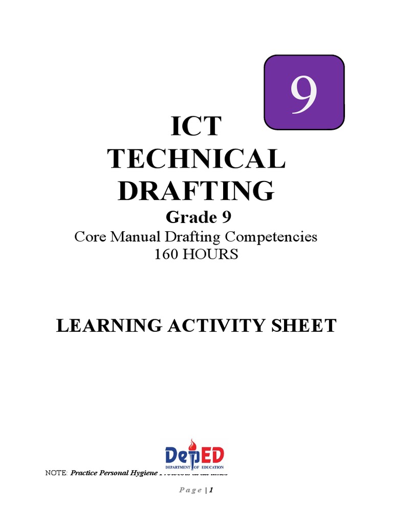 LAS TLE 9 LESSON 3 LO1 To LO4 | PDF | Technical Drawing | Drawing