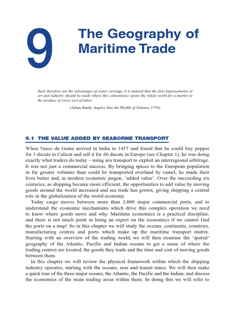 The Geography of Maritime Trade: A Tour of the Major Trading Economies ...