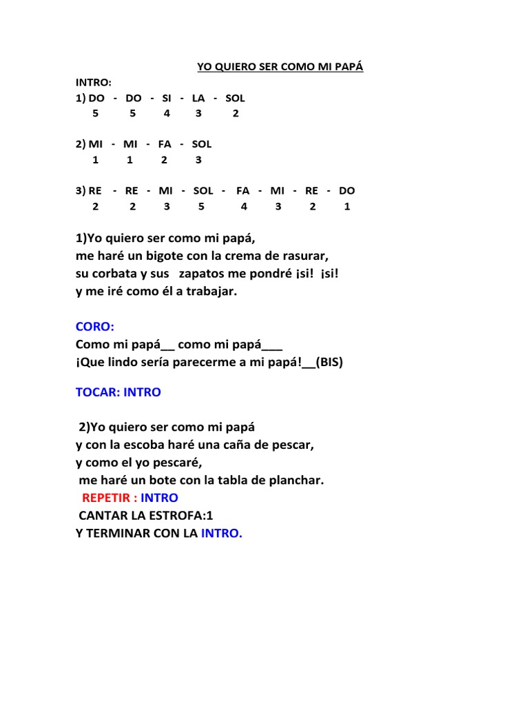 Como Mi Papá | PDF