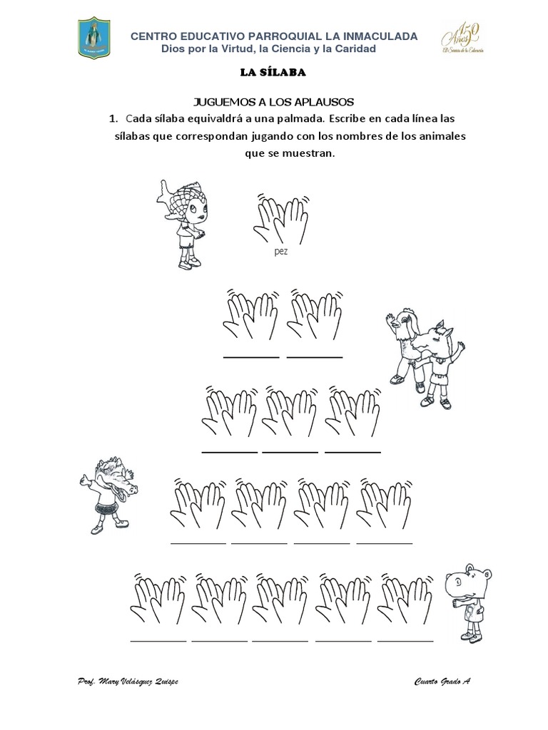 Jugando Con Las Sílabas PDF | PDF | Naturaleza