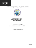 STCW Code Table B-I/2: List of Certificates or Documentary Evidence ...