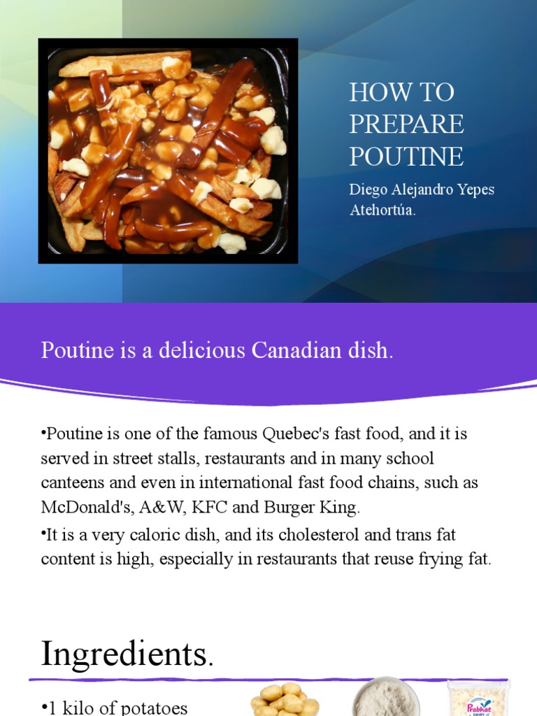 How to Make Poutine: A Recipe Guide | PDF | Cooking, Food & Wine | Home ...