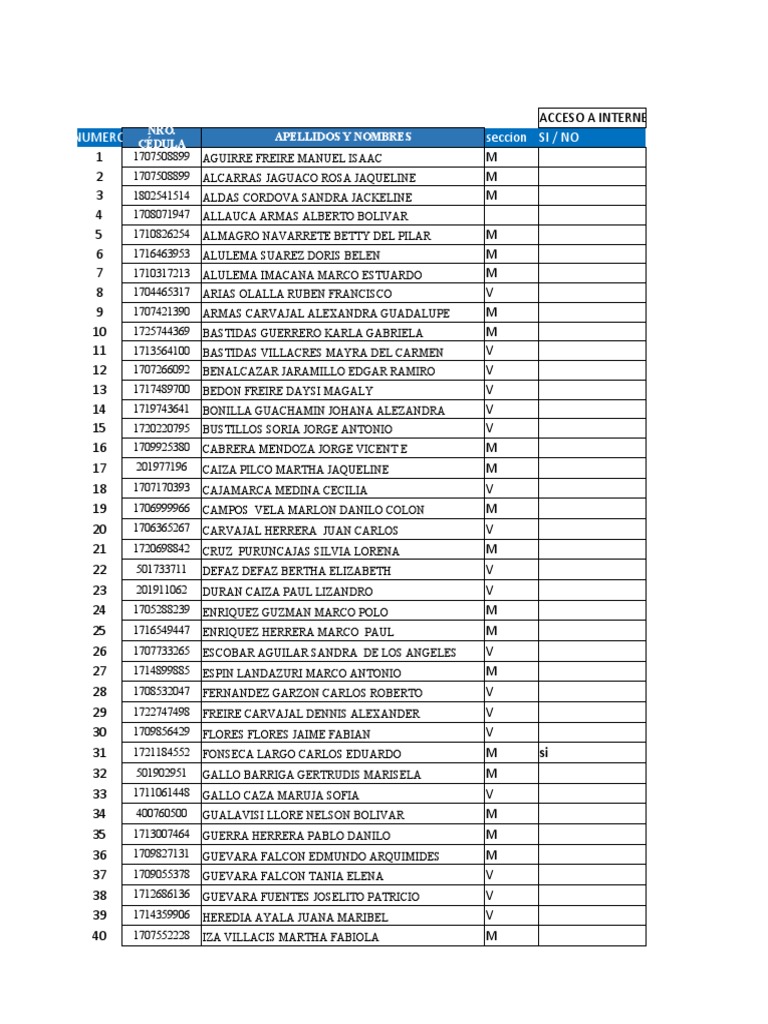 Copia de LISTA-1 | PDF