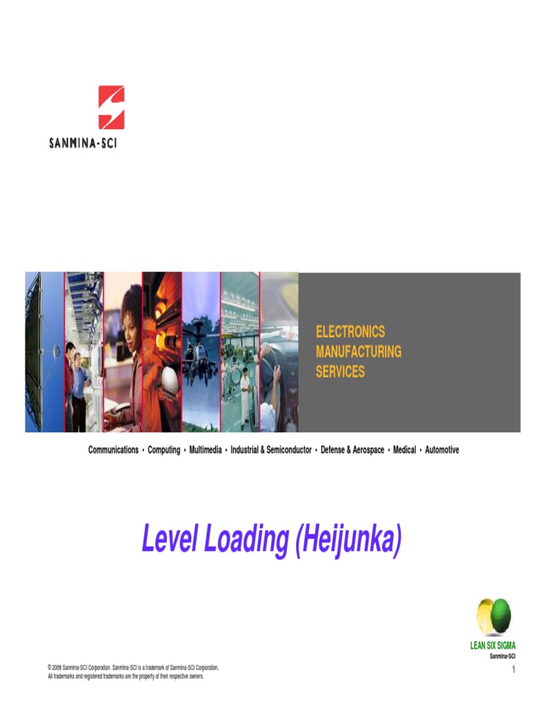 Lean - Heijunka | PDF | Six Sigma | Economic Sectors