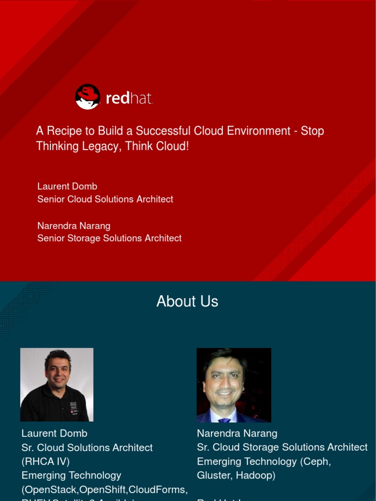 A Recipe To Build A Successful Cloud Environment Stop Thinking Legacy ...