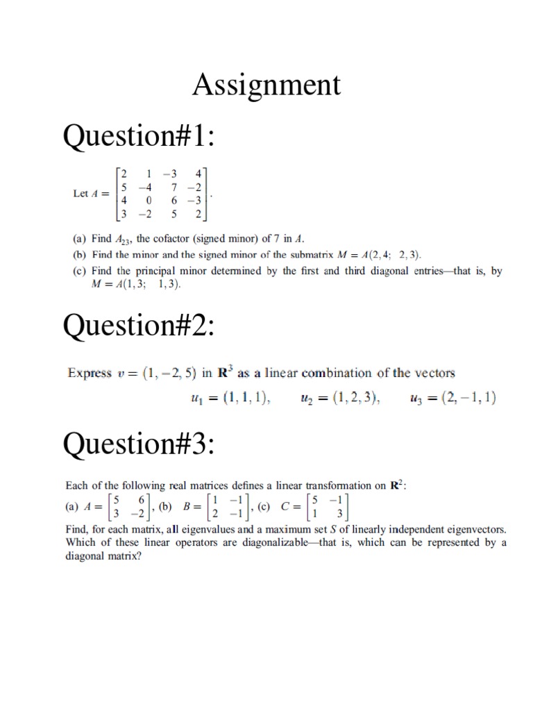 Linear Algebra | PDF