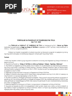 Pamantayan Sa SAYAWIT | PDF