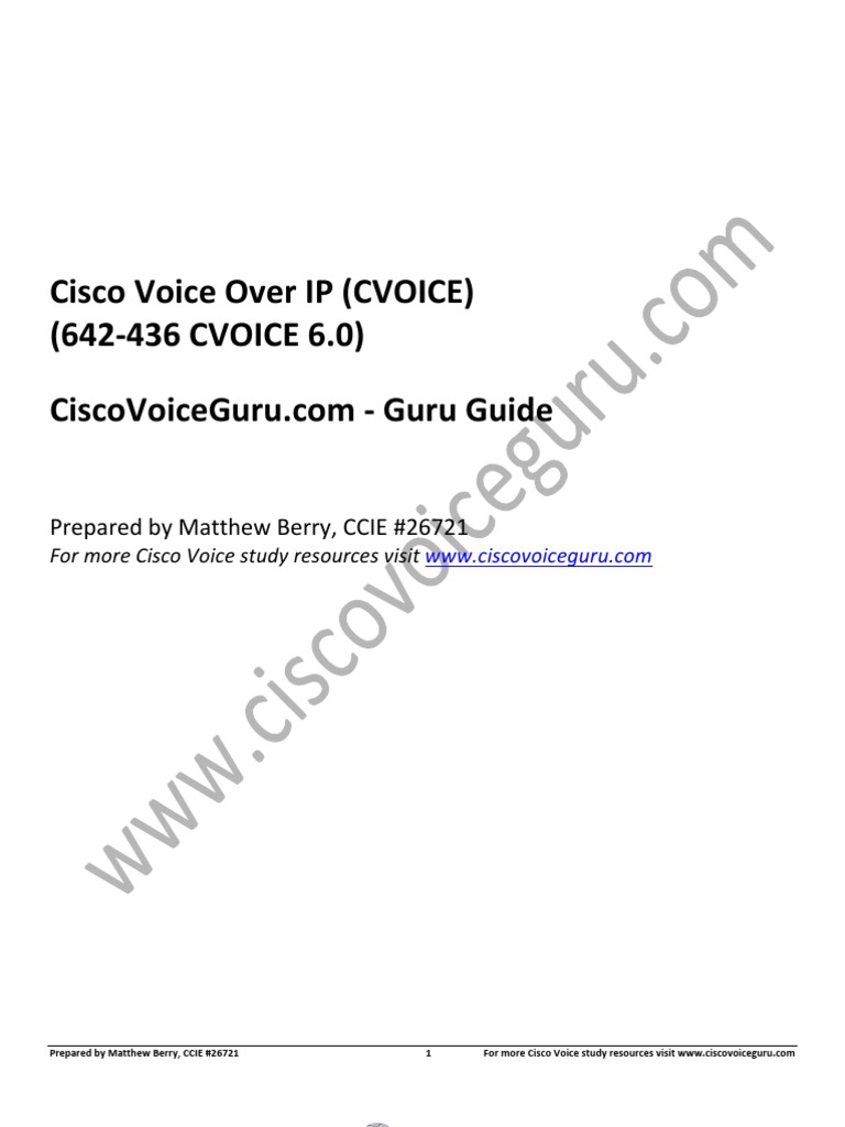 642 436 Cvoice | PDF | Session Initiation Protocol | Videotelephony