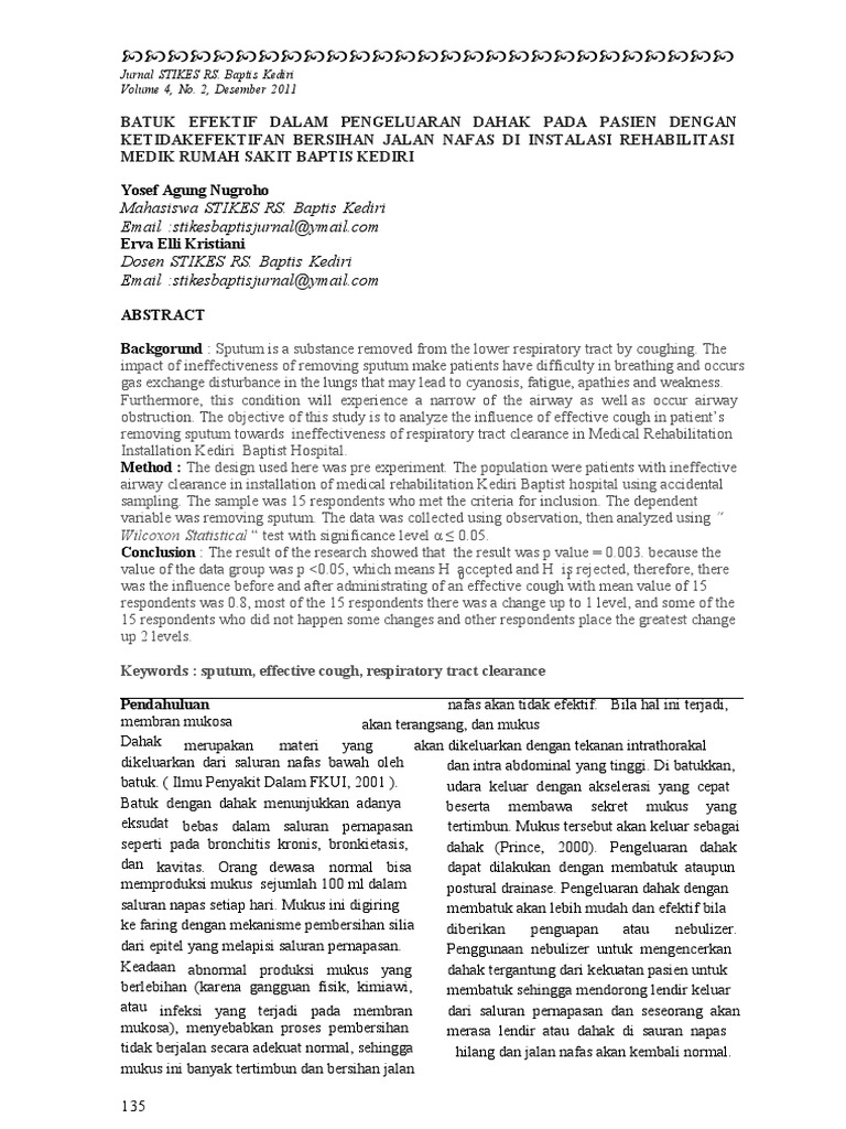 Jurnal Efusi Pleura | PDF | Respiratory Tract | Cough